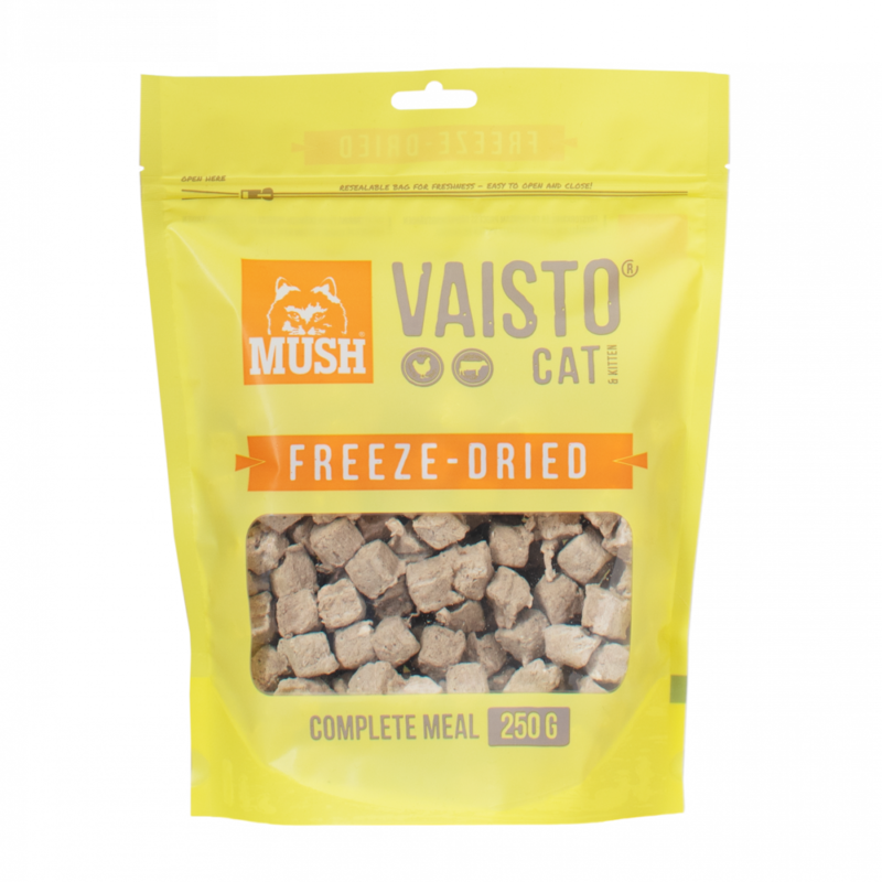 Mush VAISTO Yellow külmkuivatatud täistoit kassidle KANA-VEIS - 250 g ...